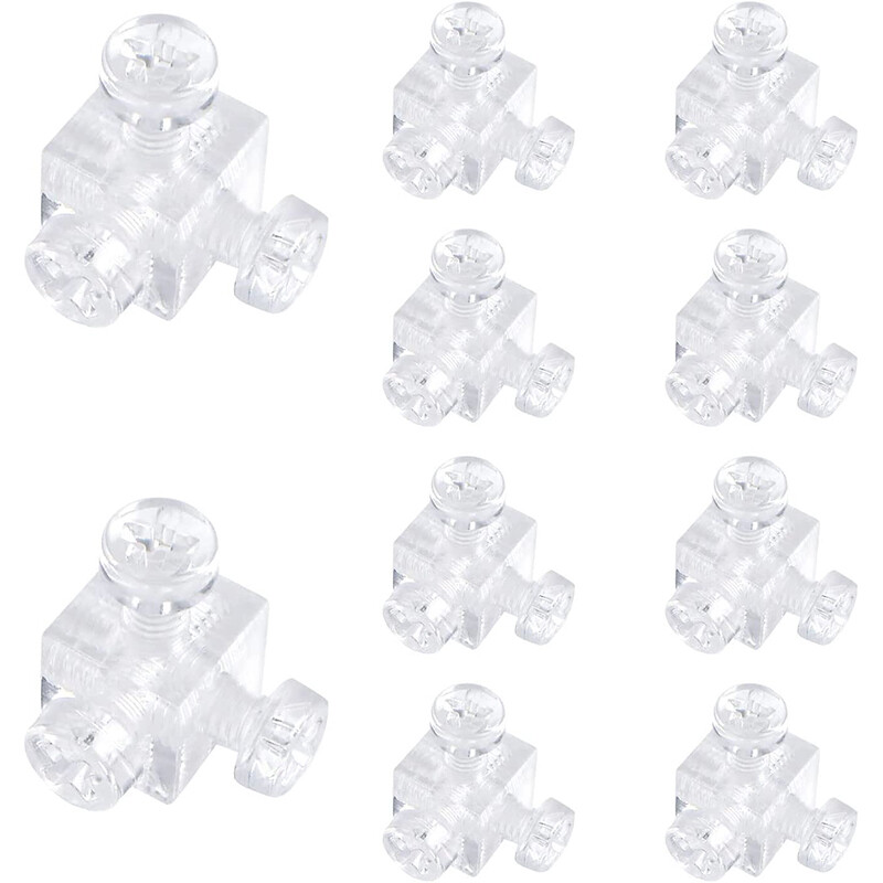 Cheap 500PCS Clear Acrylic Cubes Block Right Angle Corner Braces Joint ...