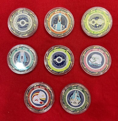 Star Wars Prerelease 8 Coin Medallion Complete Set Limited Redemption ...