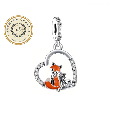 Fox Dangle Charm, Fox Charm, Animal Charm, Pet Charm, Silver Charm ...