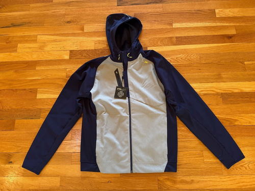 NWT RLX Ralph Lauren Mens Navy Blue M Full Zip Golf Windbreaker Jacket ...