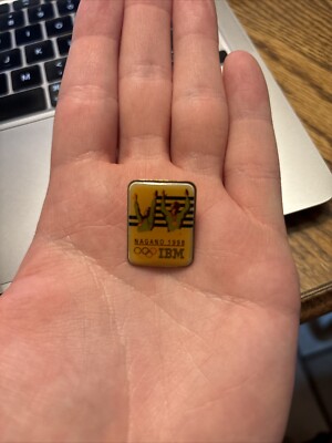 Nagano IBM Snowlets Olympics VTG 1998 Pin Enamel Rectangle | eBay