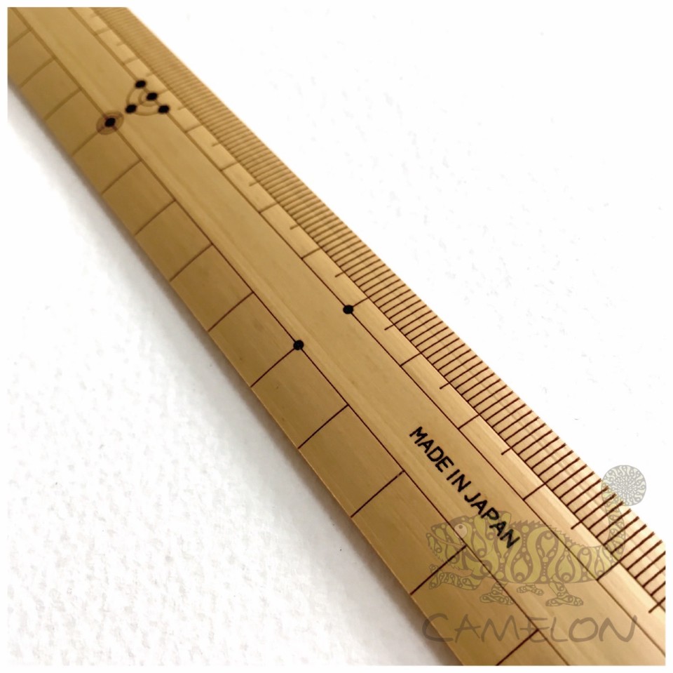 MADE IN JAPAN Japanese Bamboo Rule Small Ruler Scale 30cm 300mm | eBay