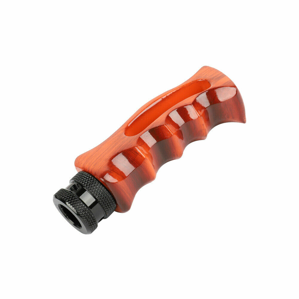 Universal Wood Slotted Pistol Grip Handle Manual Gear Stick Shift Knob ...