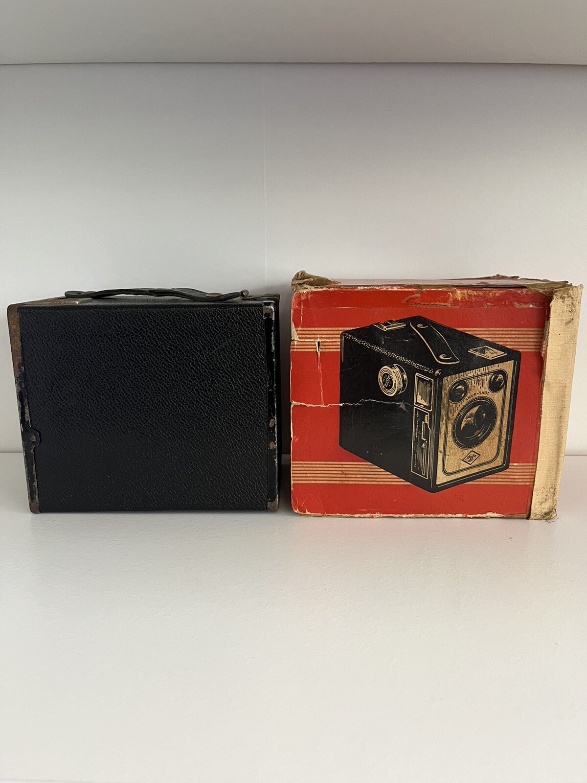 Vintage Box Camera Agfa Shur-Shot With Red Box And Manual From 1930s | eBay