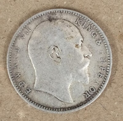 BRITISH INDIA 1903 USED SILVER ONE RUPEE COIN KING EDWARD VII . | eBay