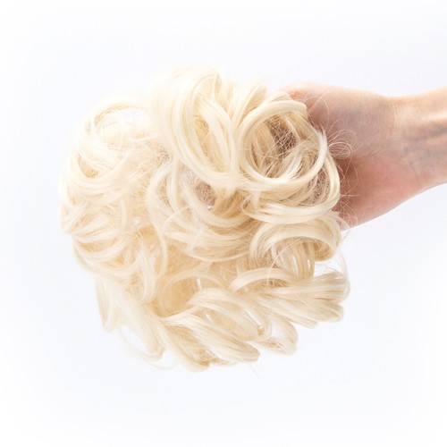 UK Large Thick Messy Bun Scrunchie Ponytail Hair Piece Extensions Clip ...
