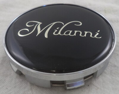 Milanni Wheels Gloss Black / Chrome Custom Wheel Center Cap Caps # BR ...