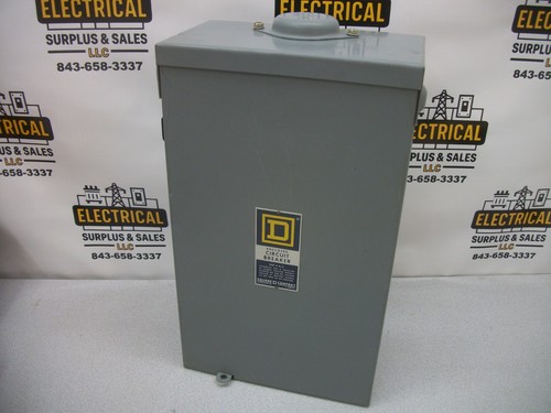 SQUARE D CIRCUIT BREAKER ENCLOSURE TYPE 3R Q2-225-RB 225AMP 240VOLT NOB ...