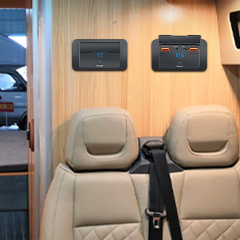 Brand New Car Charger Car Accessories 4 Ports Charging Compact Size LED ...