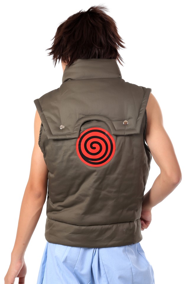 Halloween Party Cosplay Costume Ninja Green Jonin Vest Size Kid - US3XL ...