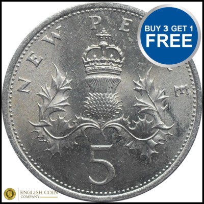 1968 TO 1989 Decimal Large 5p Your Choice of Date | eBay UK