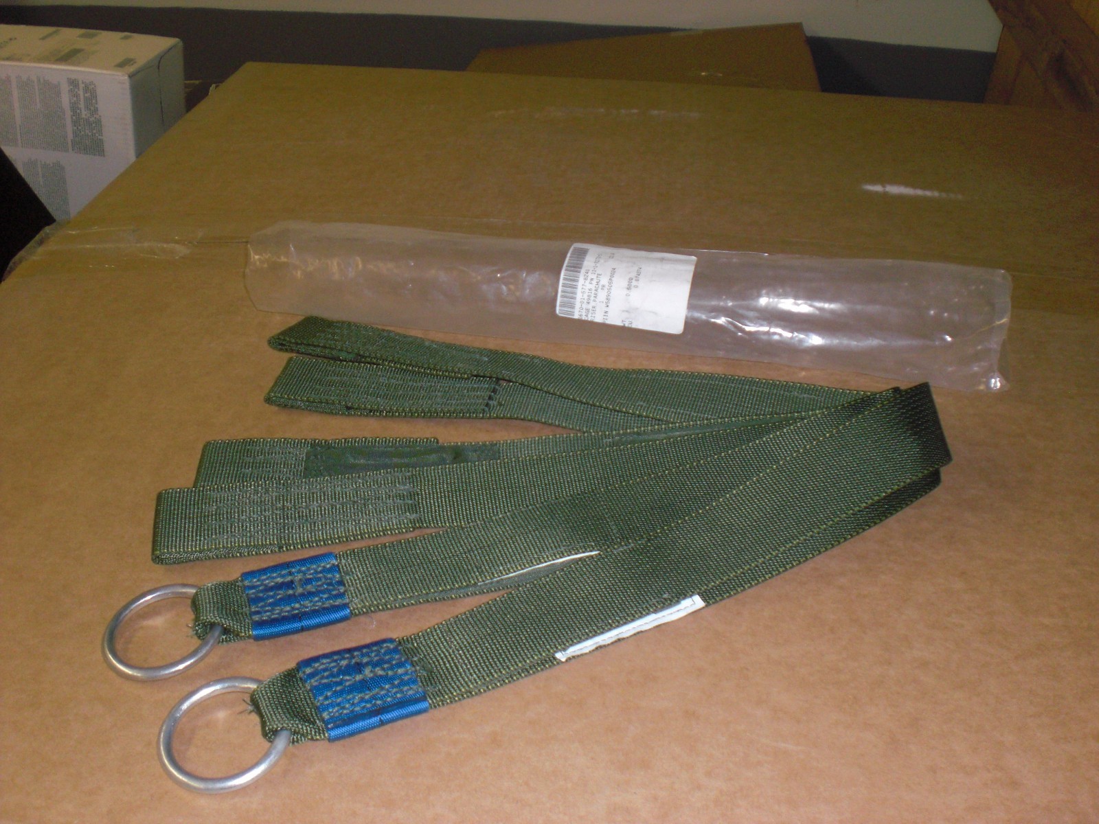 90%-off PAIR -- Military Parachute Riser Tape, Clip ring strap or Load ...