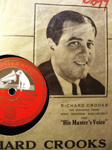 Picture Sleeve 1928 RICHARD CROOKS Herbert NAUGHTY MARIETTA Ah Sweet ...