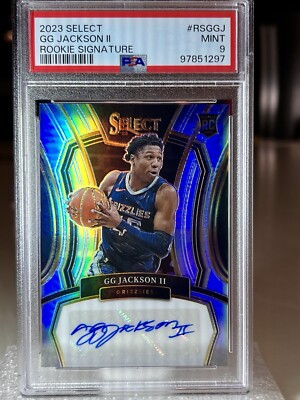 2023 SELECT GG JACKSON II ROOKIE SIGNATURE AUTO GRIZZLES /125 PSA 9 RC ...