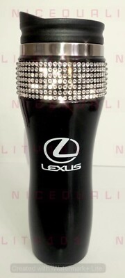 Lexus Thermal Bling Mug Tumbler Cup Travel 14oz Made W Swarovski ...