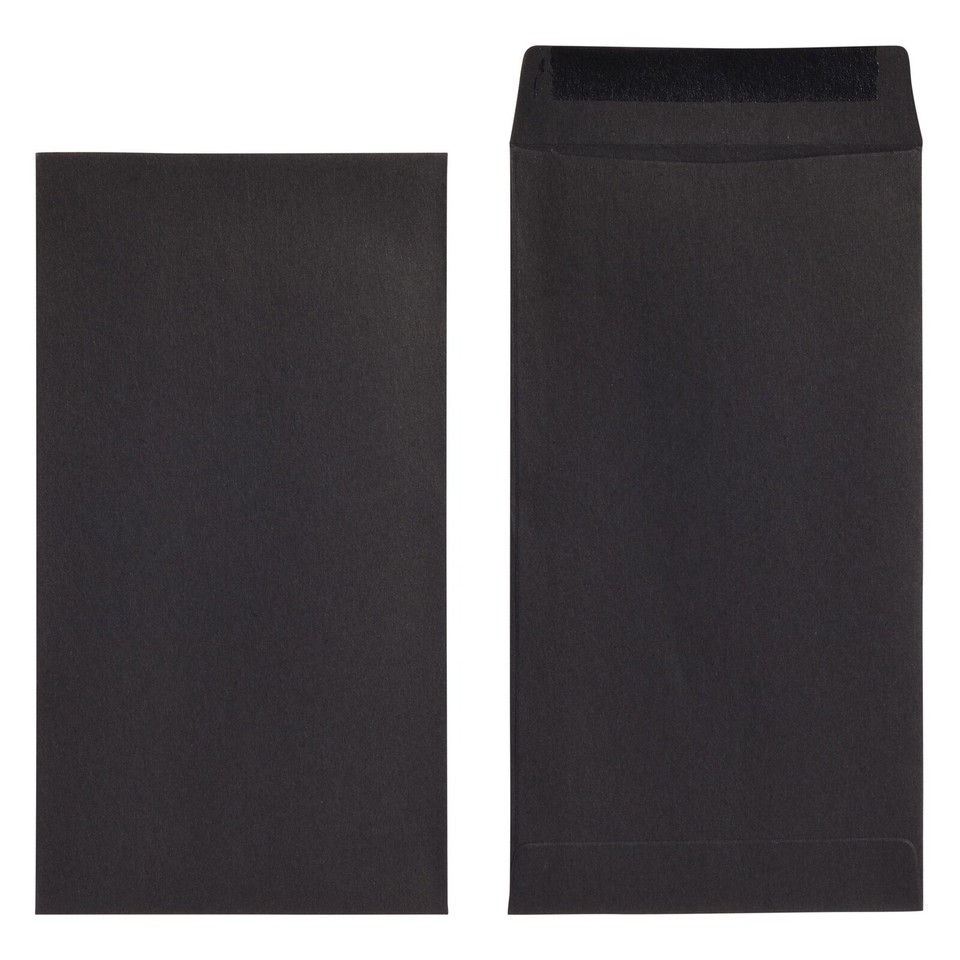 100 Pack Black Money Envelopes for Cash, Budgeting, Money Saving, 3.5x6 ...