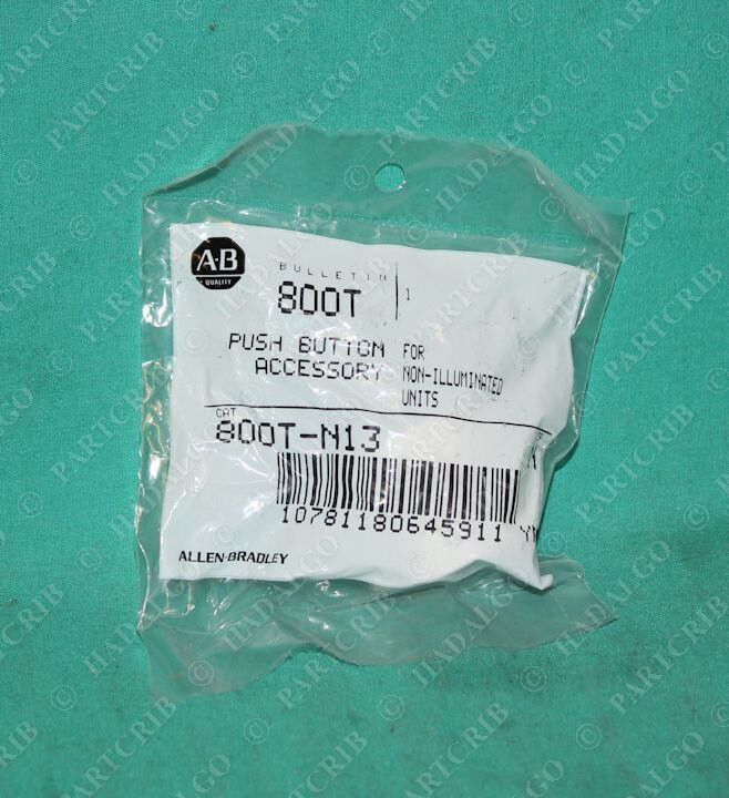 Allen Bradley, 800T-N13, Push Button Accessory for Non-Illuminated ...