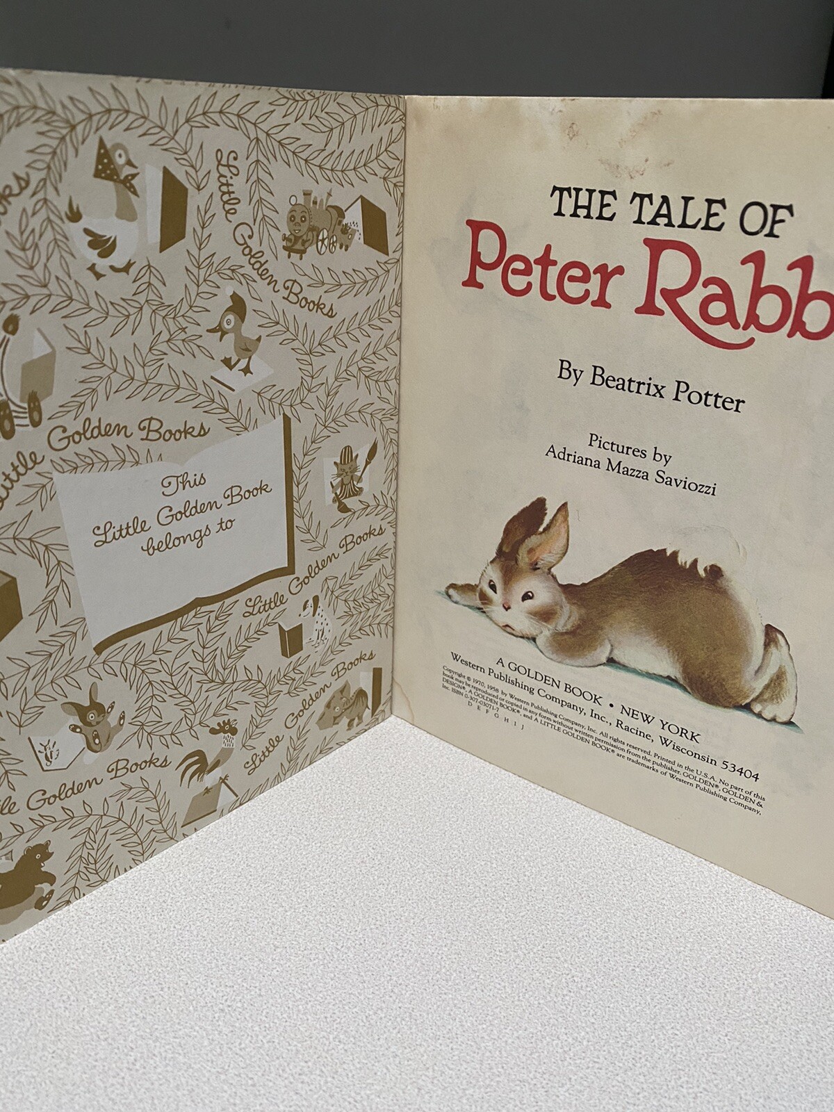 Vintage “The Tale Of Peter Rabbit” - 1970 Little Golden Book | eBay