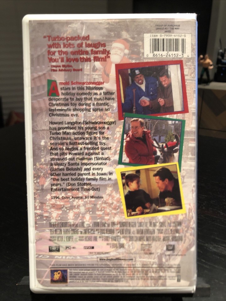 Jingle All the Way (VHS 1997) Christmas Schwarzenegger Clamshell RARE ...