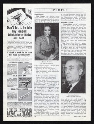 1944 Schick Injector Razor Blades Magazine Repeating Back Happy Shaving ...