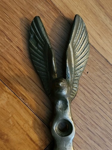 Vintage Letter Envelope Opener Heavy Solid Brass EAGLE 8” Long Wings | eBay