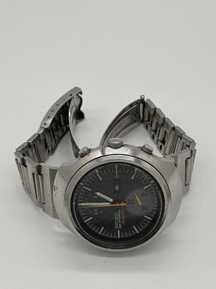 Seiko Speedtimer Automatic Chronograph Watch 42mm 6138 0020 wrist 16cm ...