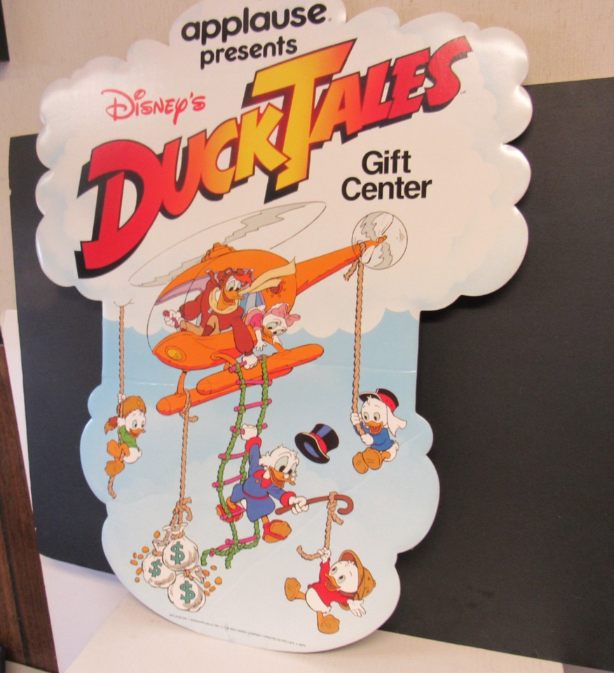 Vintage Applause Disney Duck Tales Cardboard Store Display Sign 20 x 25 ...