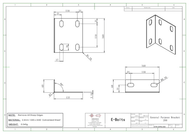 200mm GENERAL PURPOSE Purlin Brackets GP200 GALVANISED for sale online ...