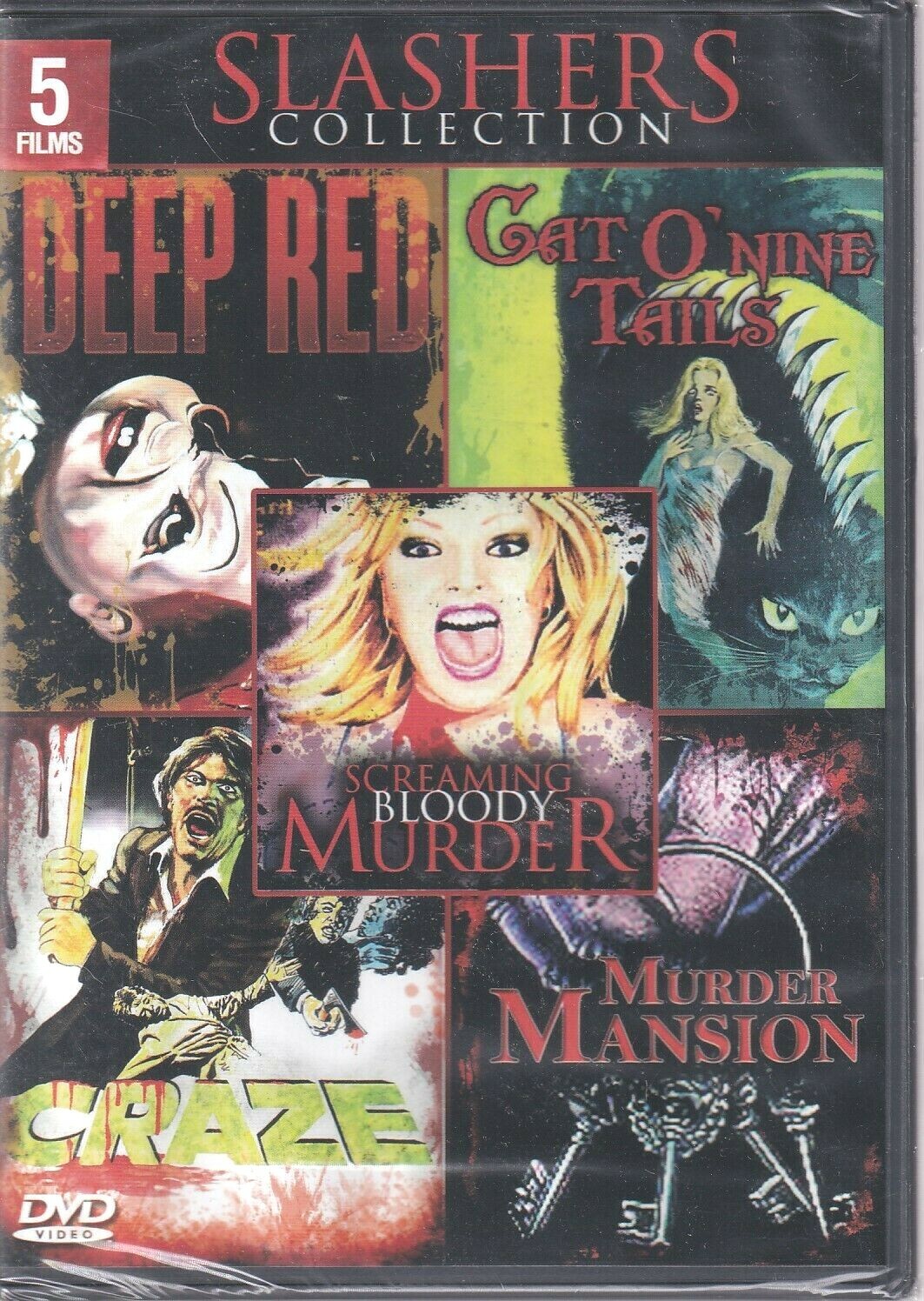 Slashers Collection 5 Film DVD 1970's Horror Craze Deep Red Murder ...