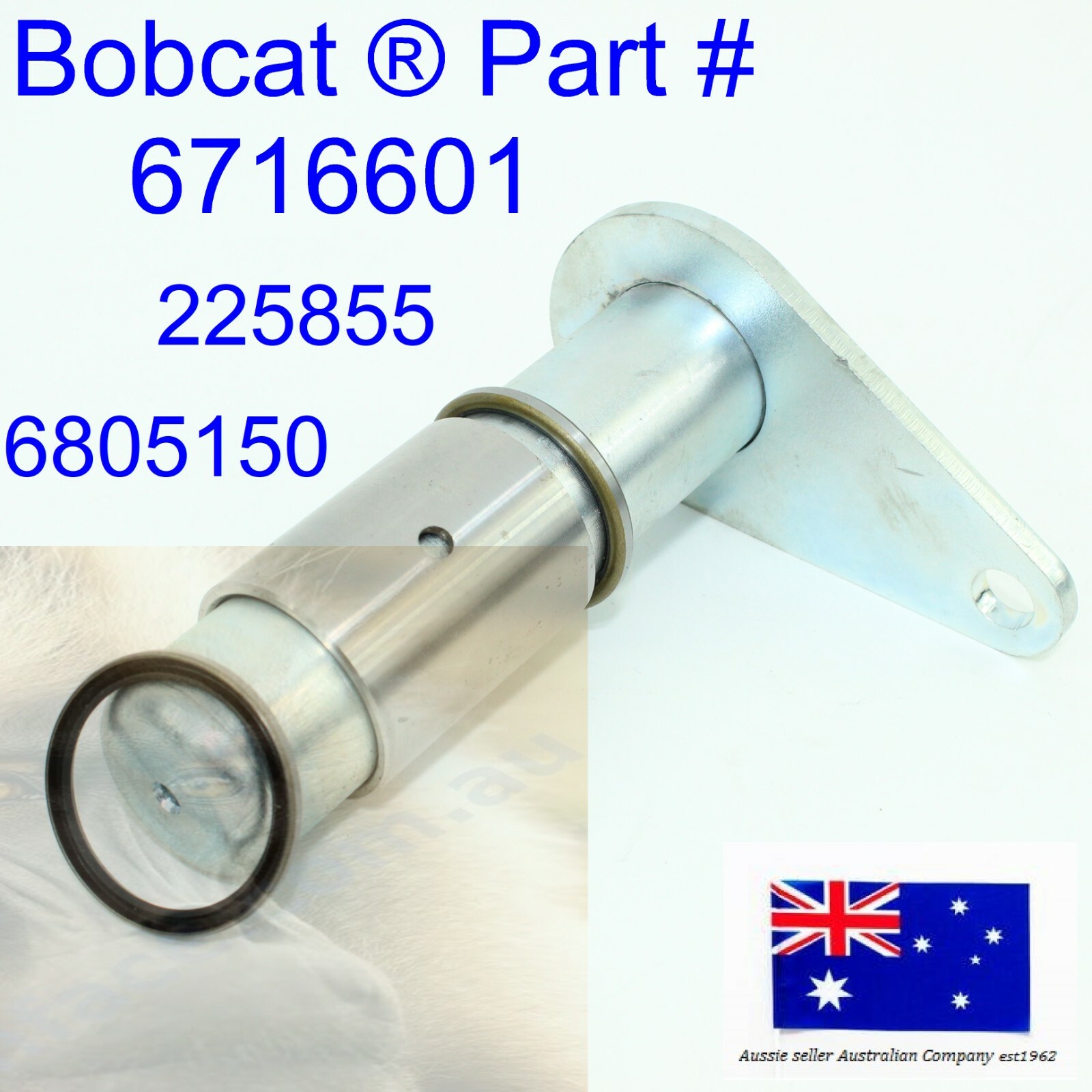 Bobtach Pivot Pin & Bush Kit fits Bobcat 6716601 6805150 225822 763 773 ...