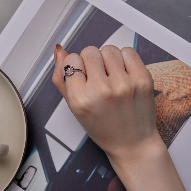 925 Sterling Silver Wedding Engagement Rings Wedding Band Fashion Women ...