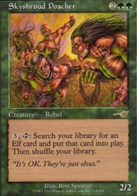 Skyshroud Poacher Magic mtg Heavy Play, English Nemesis x1 | eBay