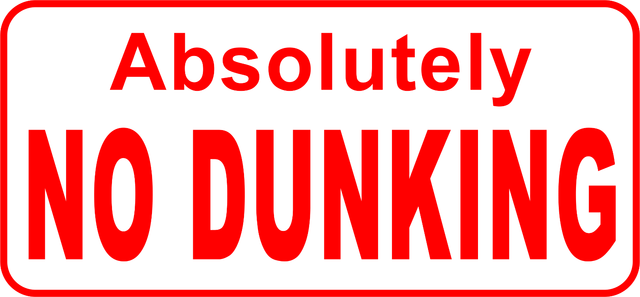 Vintage Style NO DUNKING Sign for Home Basketball Court or Gym Club | eBay