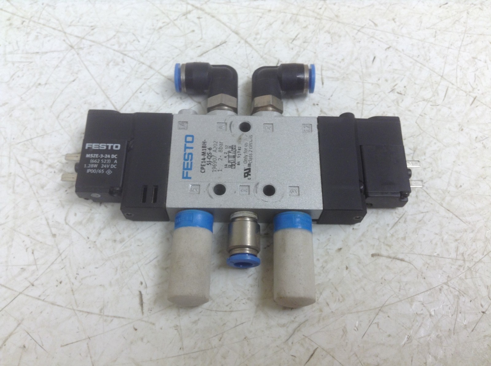 Festo CPE14-M1BH-5J-QS-6 Pneumatic Valve 24 VDC MSZE-3-24DC | eBay