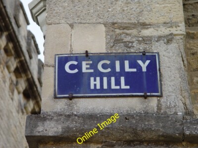 Photo 6x4 Victorian enamel street sign for Cecily Hill in Cirencester c2013 | eBay UK