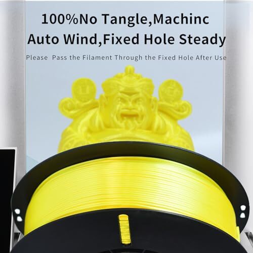 Silk PLA Filament 1.75mm Yellow, Shiny Silk 3D Printer Filament Silk ...