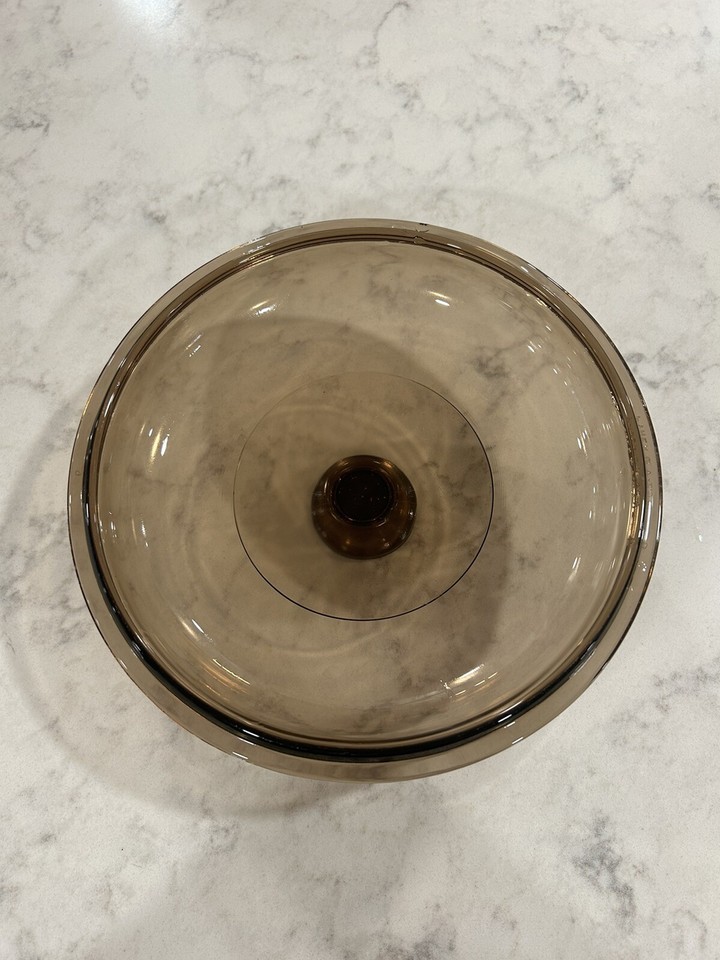 Pyrex Corning Vision Ware Amber Glass Replacement LID ONLY V-2.5-C ...