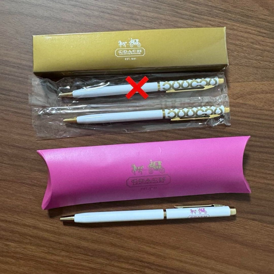 COACH Stationery Set - Notebook, File, Ballpoint Pen Not for Sale ...