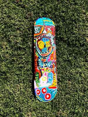 iM FREE Abstract painting on Skateboard by KiiD iNDiGO | eBay