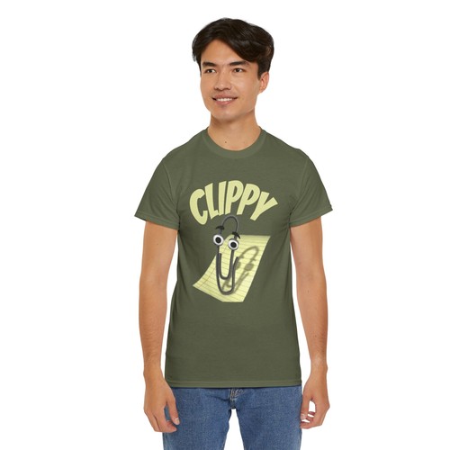 Clippy Graphic Funny Meme TShirt, Unisex Cotton, Trending gifts , Trend ...