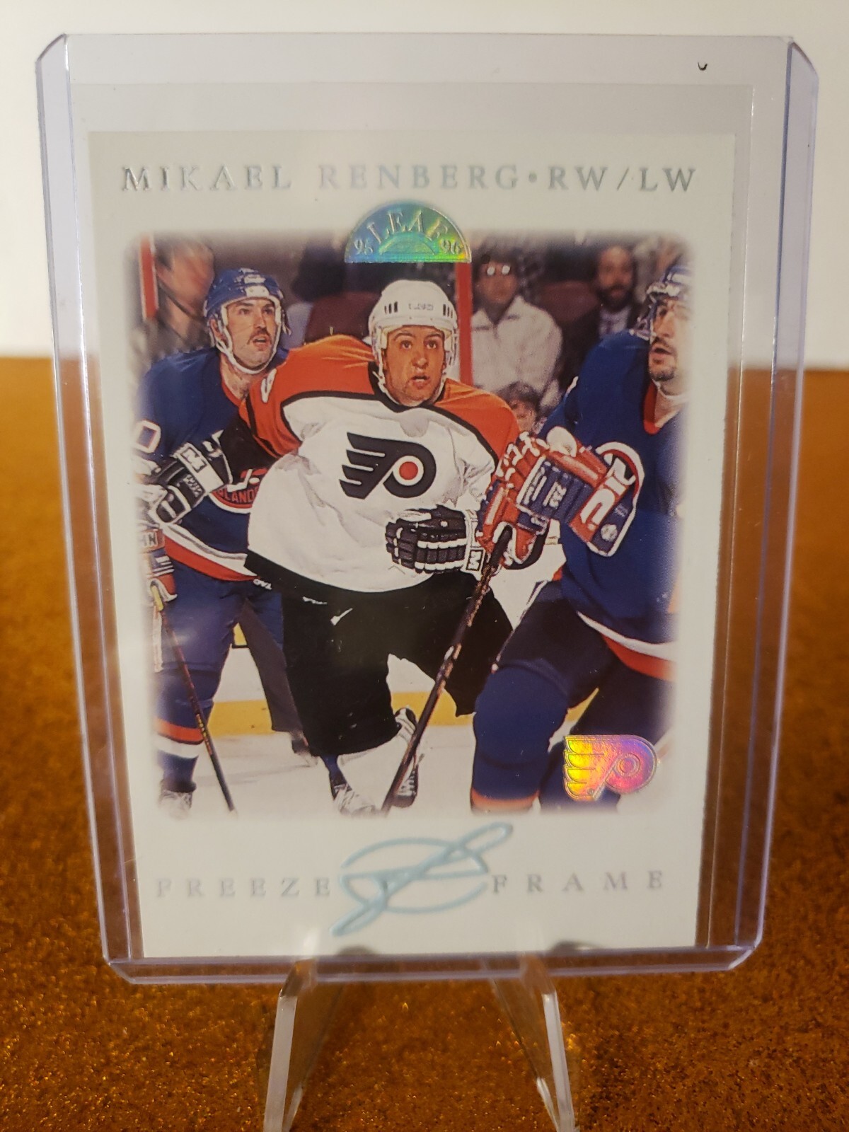 1995-96 Mikael Renberg Leaf Freeze Frame Insert 3 of 8 numbered /10000🔥 ...