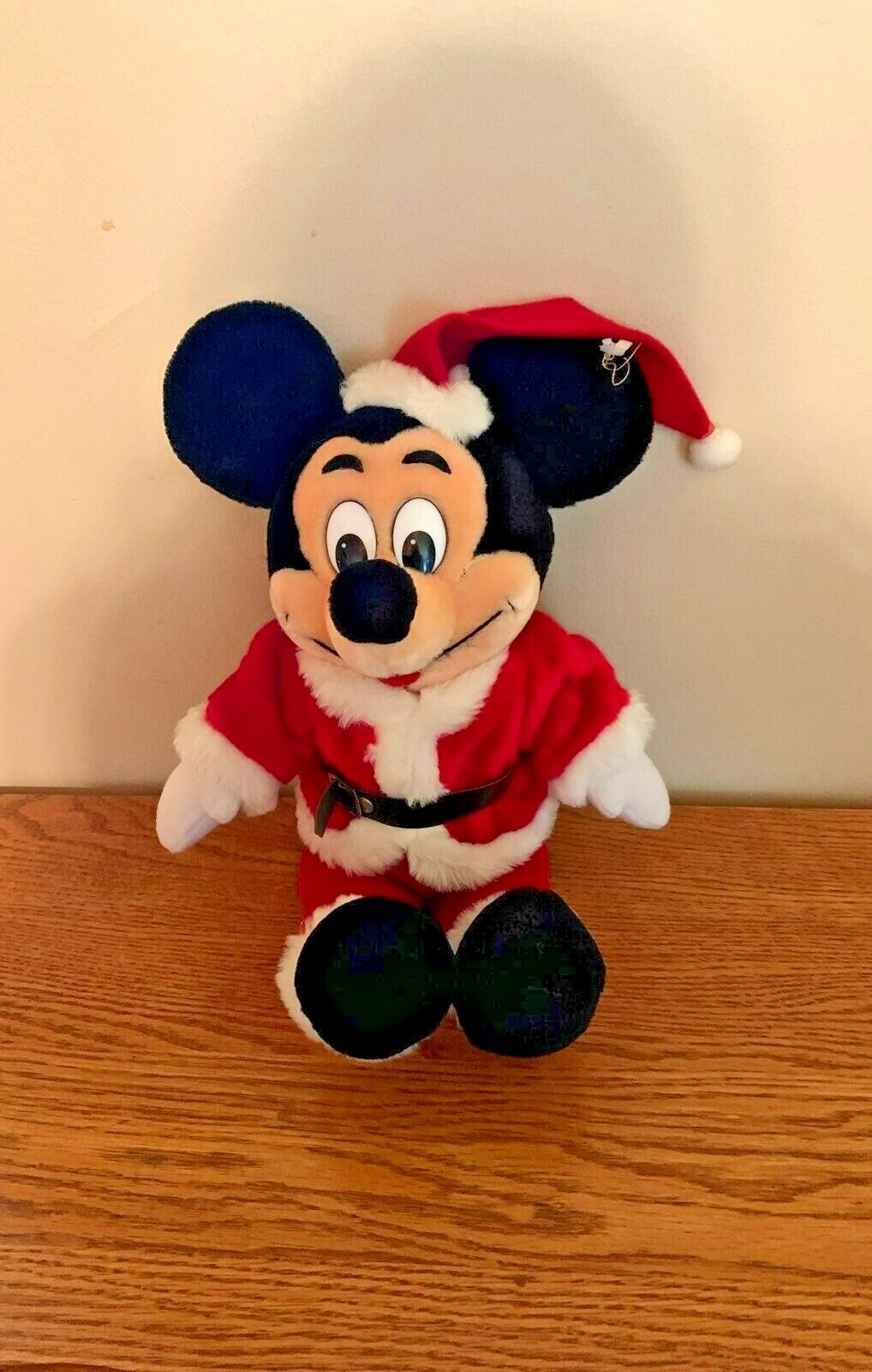 Vintage santa claus mickey Mouse plush disney parks Christmas | eBay