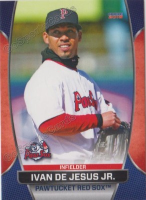 2018 Pawtucket Red Sox Ivan De Jesus Jr RC Rookie Boston PR | eBay