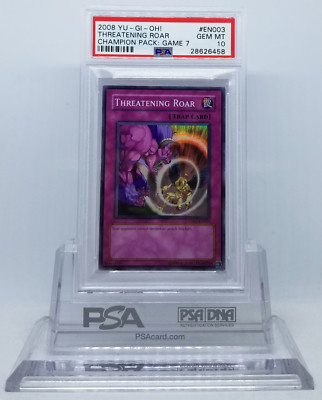 YUGIOH CP07-EN003 THREATENING ROAR SUPER RARE PSA 10 GEM MINT #28626458 ...