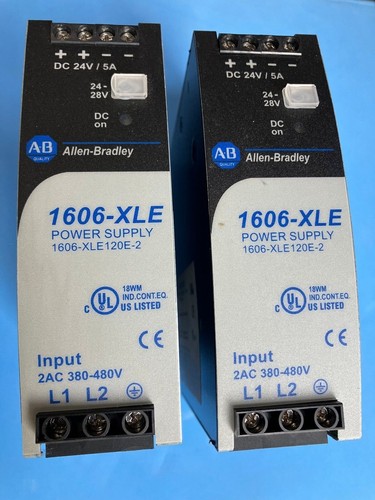 Nice Allen Bradley 1606-XLS120E-2 24V 5A power supply Ser. A 380-480V ...