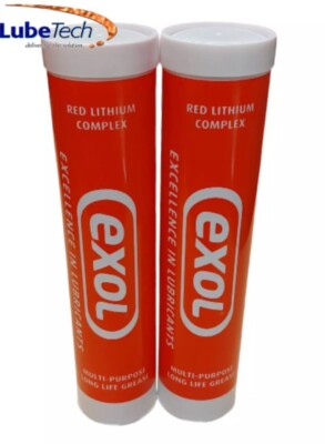 RED LITHIUM COMPLEX GREASE 2 X 400GM CARTRIDGE HIGH QUALITY HIGH ...