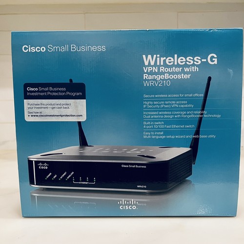 Cisco Rangebooster WRV210 VPN Router Business Class Wireless-G ...