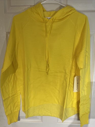 Eye Candy Women's Long Sleeve Hoodie Cropped Size L. Canary Yellow | eBay