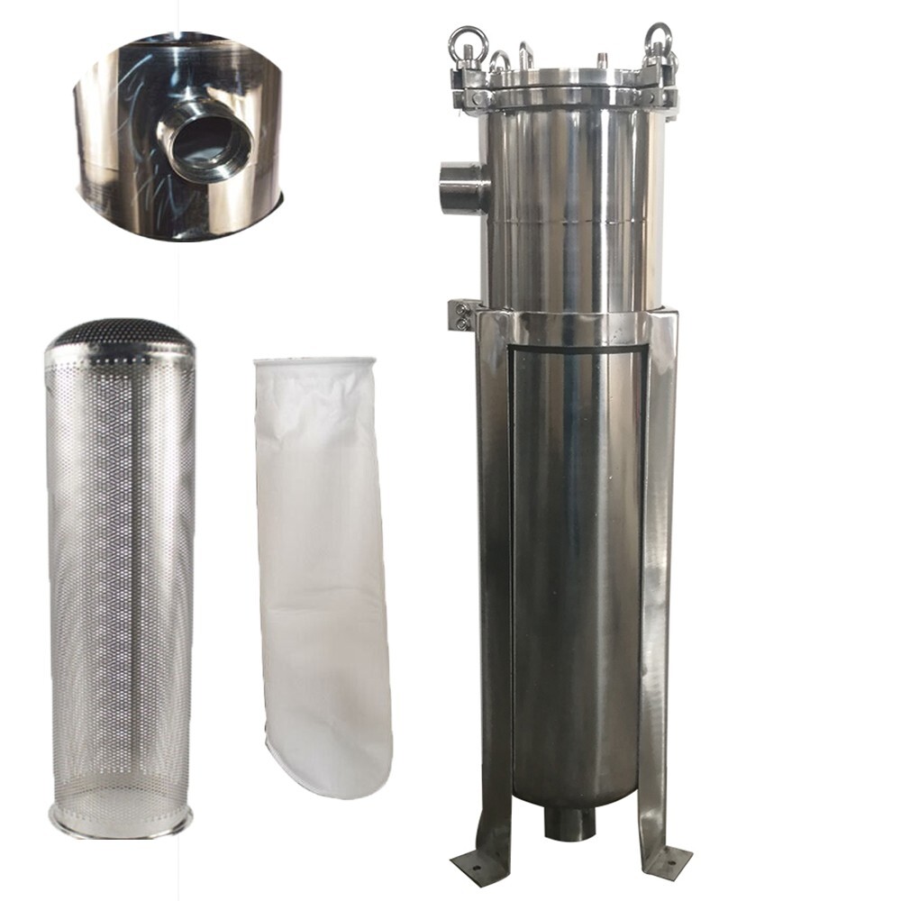 #2 Bag Filter Stainless Steel Housing 2" NPT In/Out 100PSI Filter ...