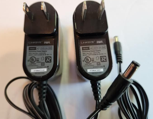 QTY 2 Genuine Linksys AD12V/0.5A-SW 2101-40012051R AC Power Supply ...